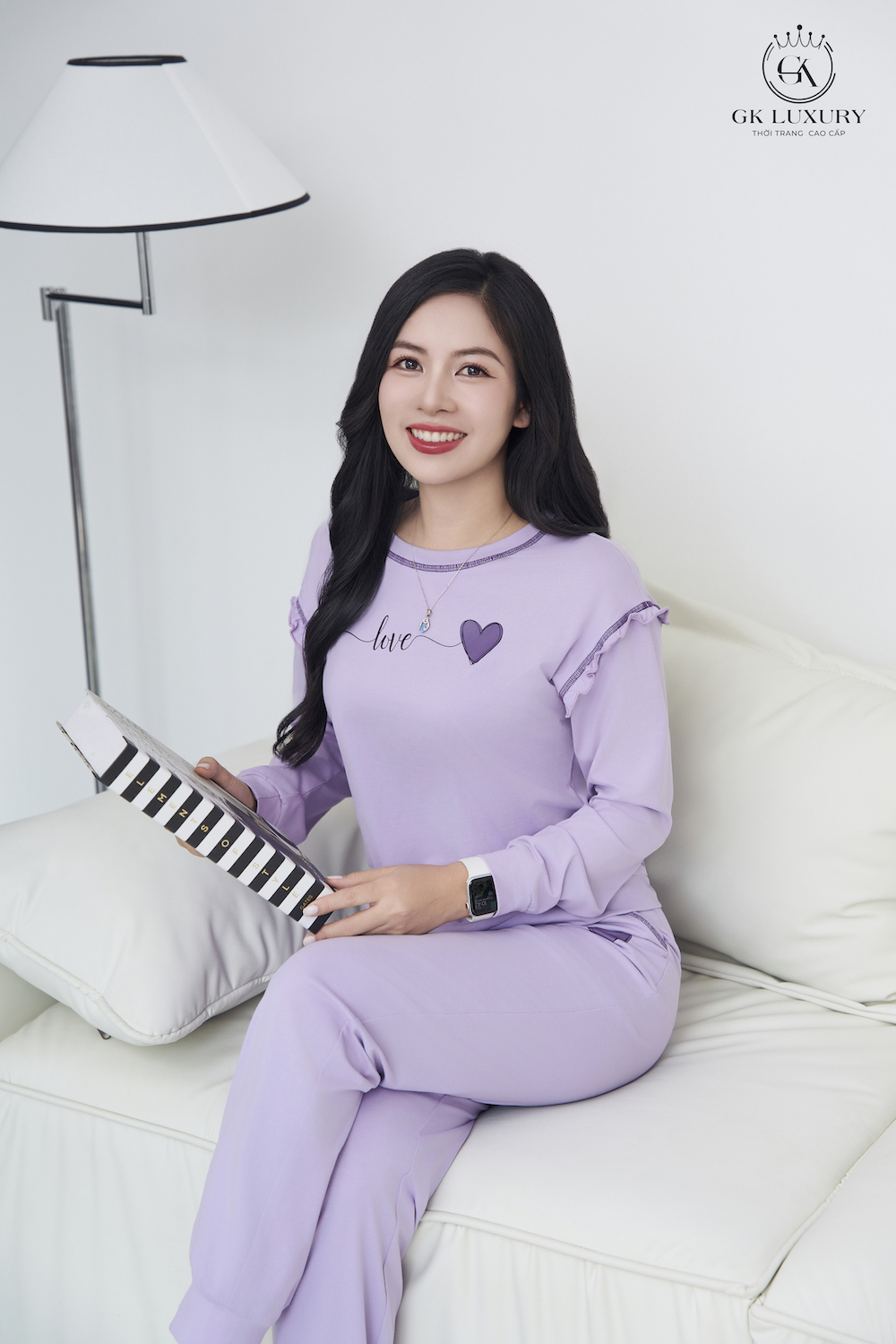 Bộ cotton bèo dài tay GK148